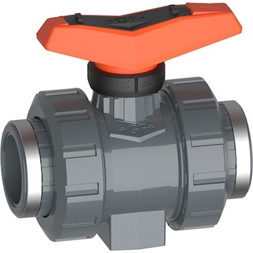 Vanne à bille type 546 Pro PVC-U Avec emboîtures taraudées Rp GF par ...